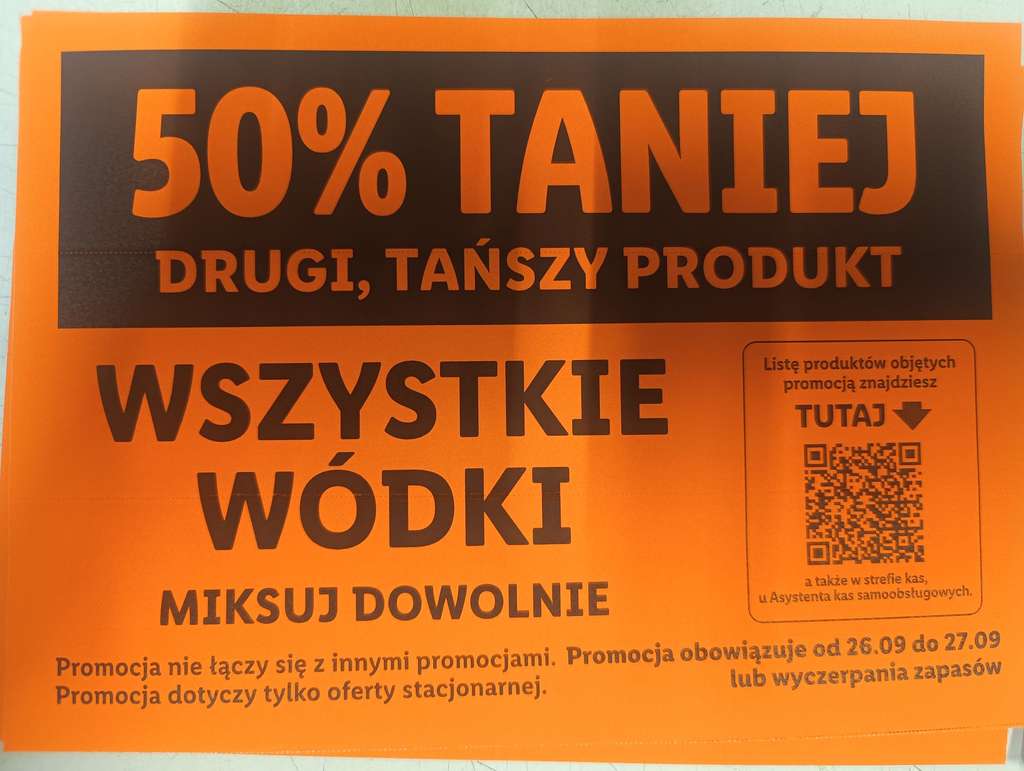 Wódki 50% taniej! Mieszaj dowolnie w Lidlu - 15 zł | Pepper.pl