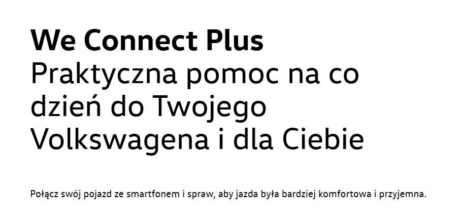 We Connect Plus - 3 miesiące za darmo dla Volkswagena at Pepper.pl