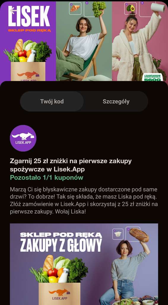 Flex - 25 zł na zakupy w aplikacji lisek.app at Orange | Pepper.pl